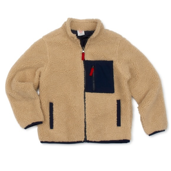 wonder nation | Jackets & Coats | Wonder Nation Boys Faux Sherpa Zip ...